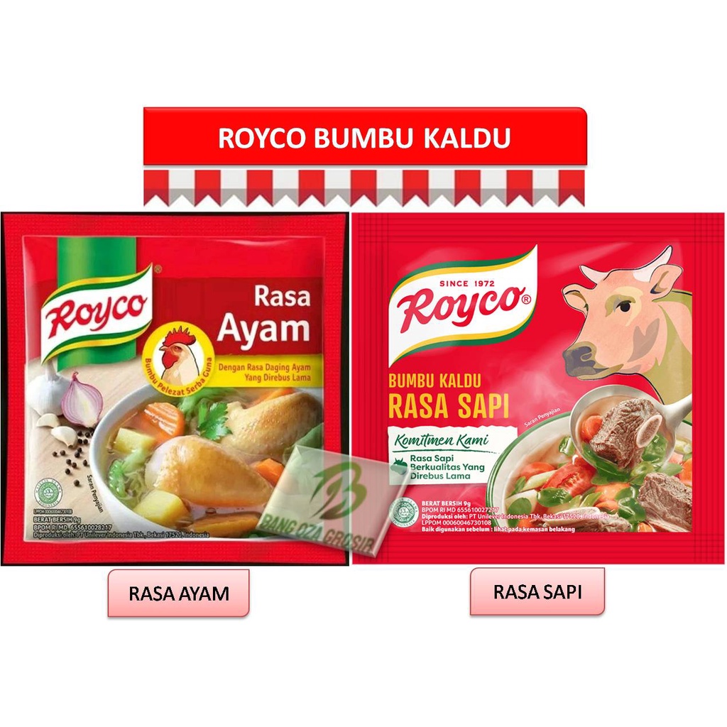 Jual ROYCO KALDU AYAM SAPI BUMBU KALDU MASAKAN 8GR (1 RENCENG) | Shopee ...