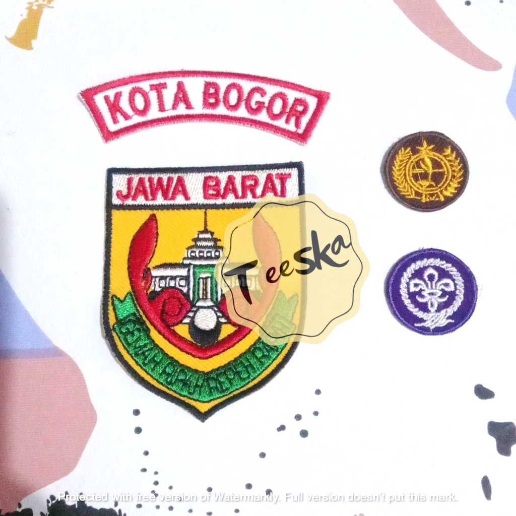 Jual Set Atribut Seragam Pramuka Logo Tunas Kelapa dan Wosm, Logo ...