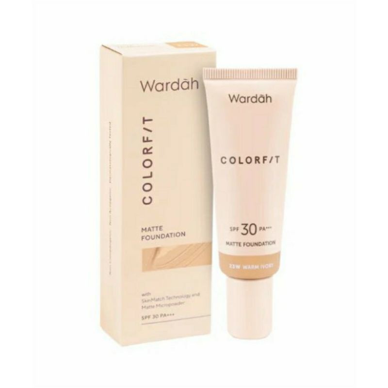 Jual WARDAH COLORFIT MATTE liquid FOUNDATION SPF 30+++ 25ML // alas ...