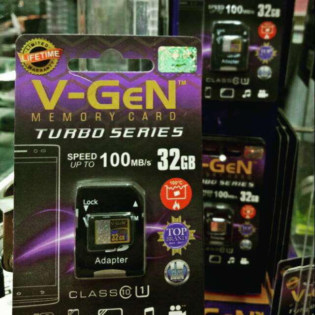 Jual V-gen Micro SD Vgen 32GB Class 10 Class10 TURBO SERIES + Adaptor ...