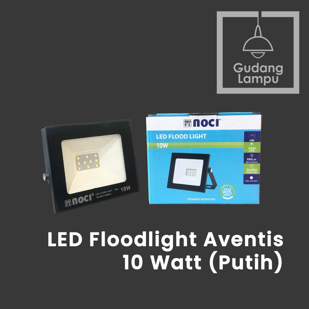 Jual Lampu LED Floodlight Aventis NOCI 10 Watt Putih | Shopee Indonesia
