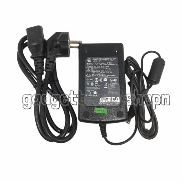 Jual adaptor 12v 5a korea body besar + kabel ac cobra | Shopee Indonesia