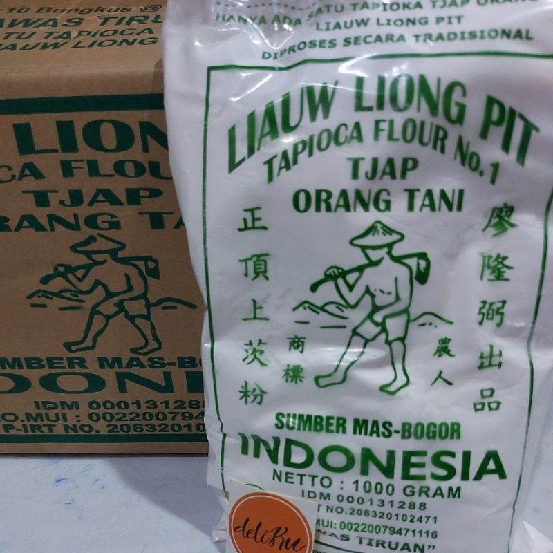 Jual Liau liong pit 1kg tapioca flour no 1 tjap orang tani sagu tani ...