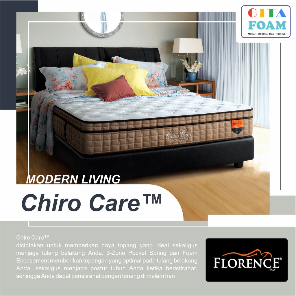 Jual Springbed FLORENCE Seri Chiro Care™ ORIGINAL PRODUCT | Shopee ...