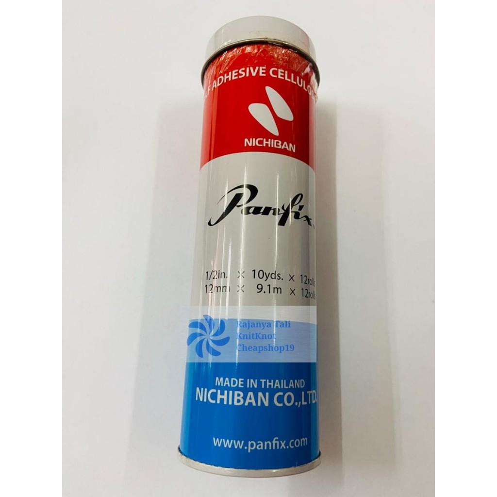 Jual Isolasi Panfix 1/2 X 10 Cellulose Tape Solatip ORIGINAL NICHIBAN ...
