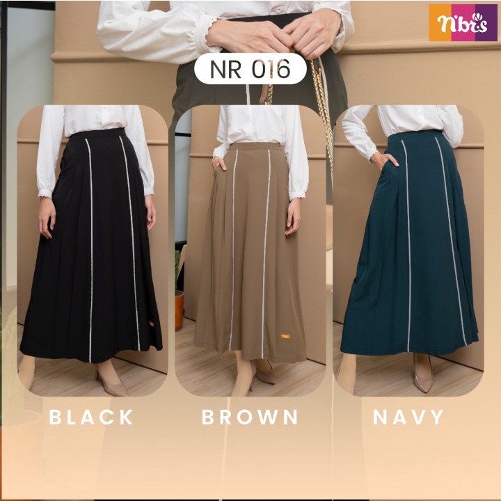 Jual Rok Nibras NBRS Muslim Wanita Trendy NR 016 Terbaru | Shopee Indonesia