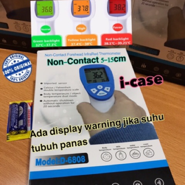 Jual Thermometer infraRed Non-contact termometer suhu badan sensor ...