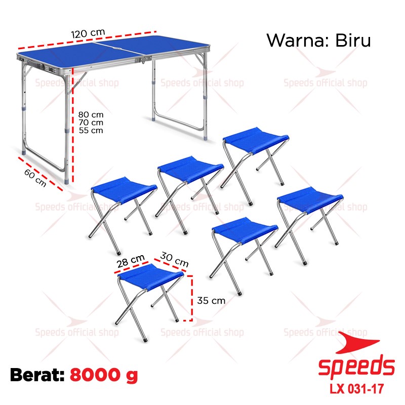 Jual SPEEDS Meja Camping Lipat Set Meja Kursi Lipat Meja Camping Piknik ...