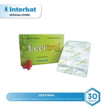 Jual LECITROL INTERBAT PER STRIP ISI 10 KAPSUL OBAT UNTUK MELANCARKAN ...