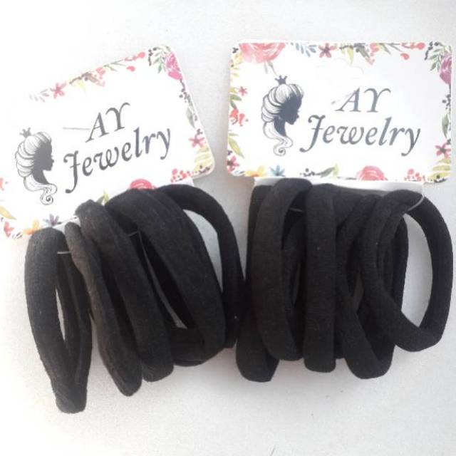 Jual Ikat rambut hitam polos ( satuan ) | Shopee Indonesia