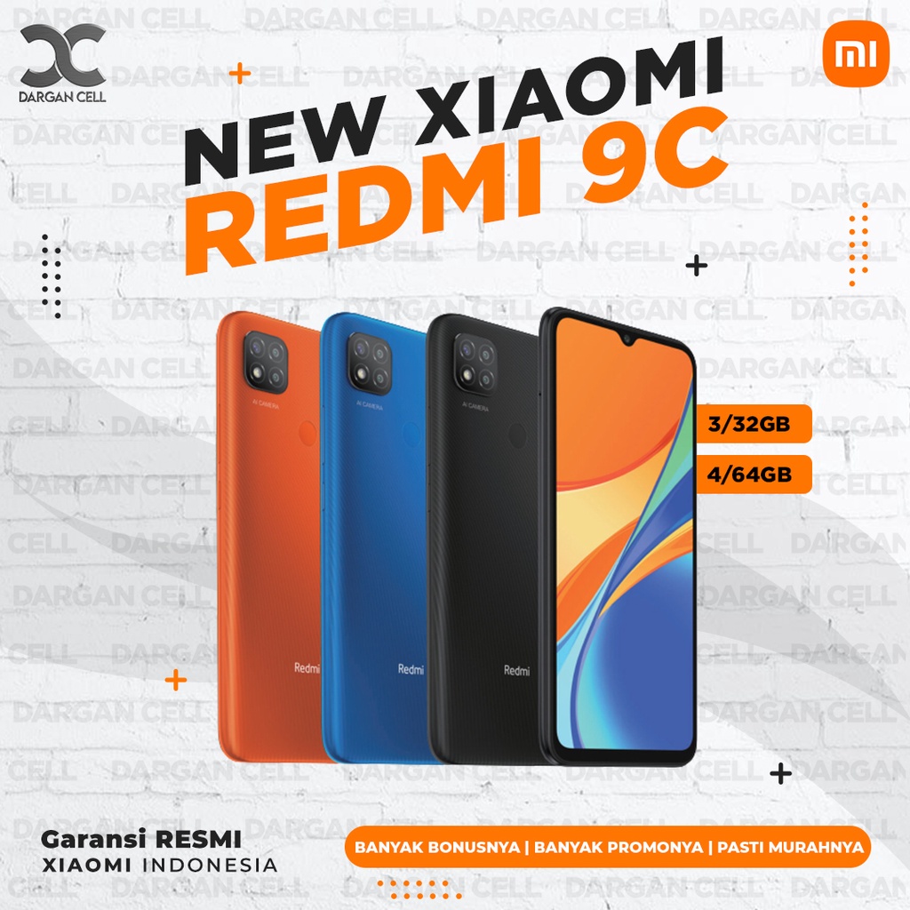 Jual XIAOMI REDMI 9C 3/32GB GARANSI RESMI XIAOMI 1 TAHUN | Shopee Indonesia
