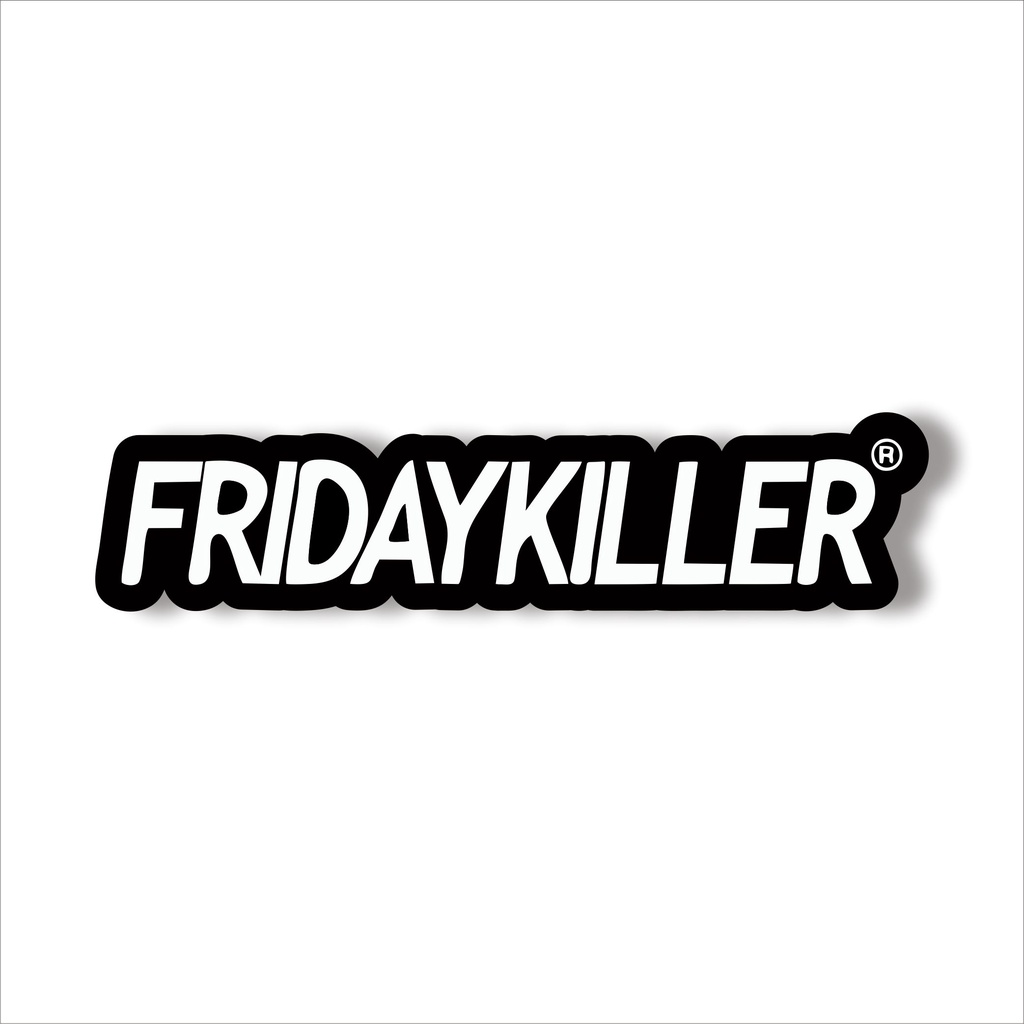 Jual Stiker brand stiker distro Friday killer bahan graftac anti air ...