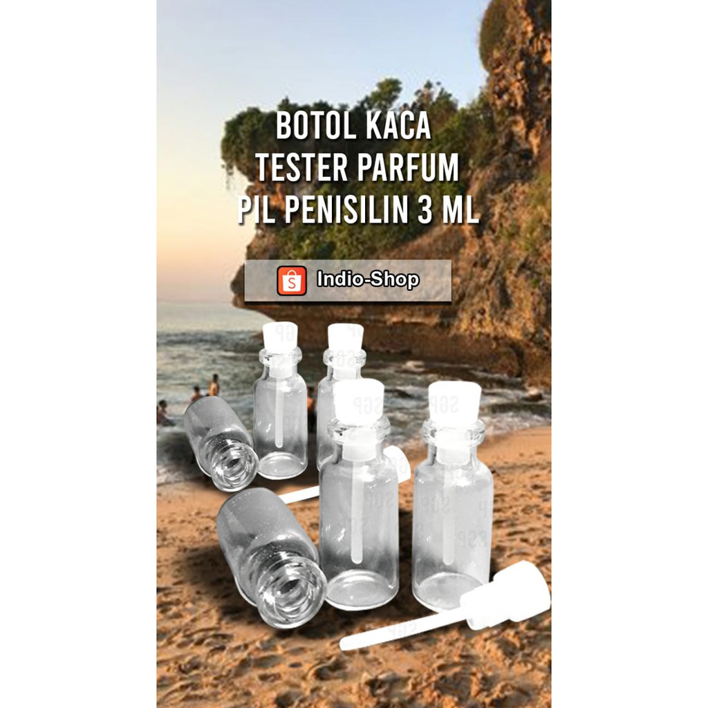 Jual Botol penicil 3ml/tempat tester gendut/praktis/sample parfum ...