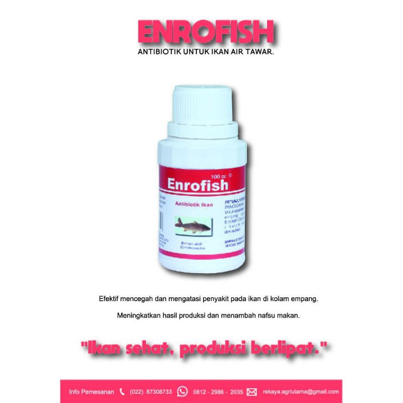 Jual enroflox cair 100 ml, antibiotik ikan Enrofish | Shopee Indonesia