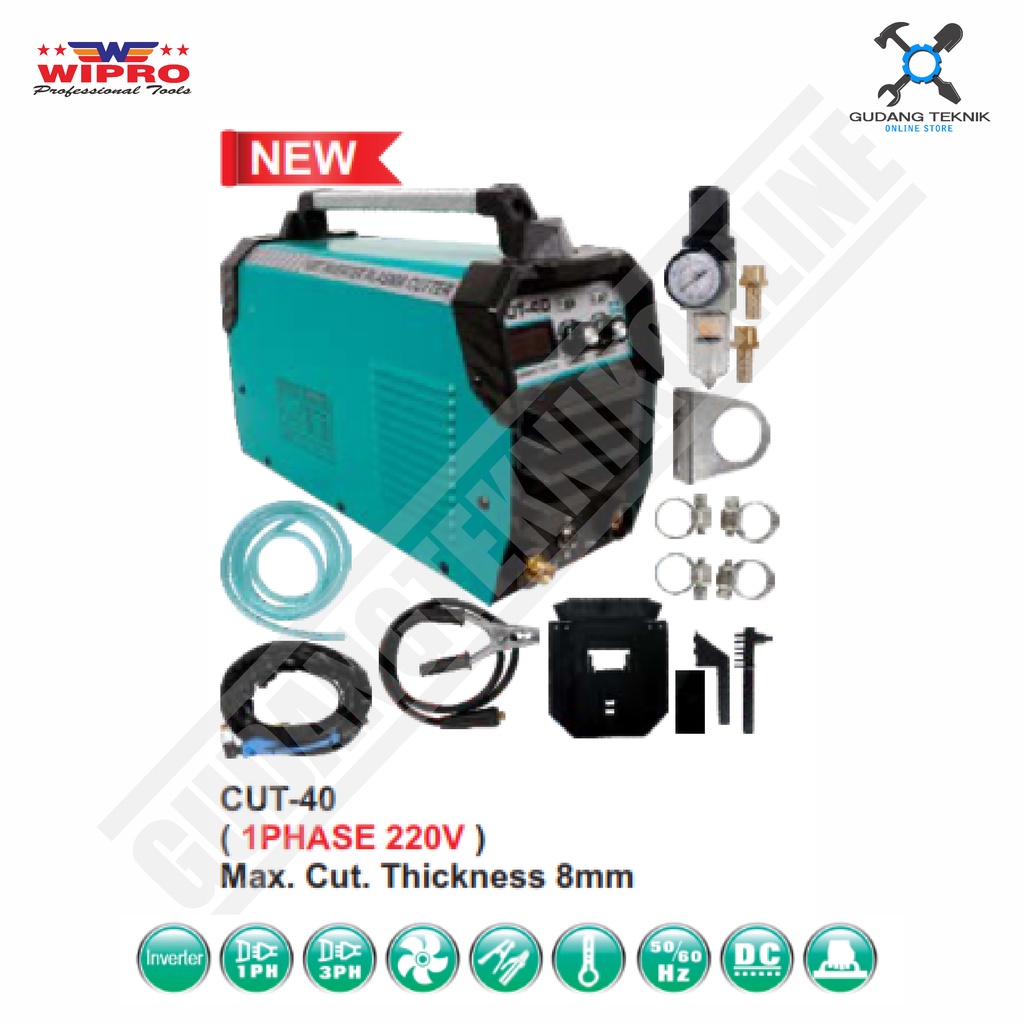 Jual Mesin Las Potong Besi 8mm 1PHASE WIPRO CUT 40 / Inverter Cutting ...