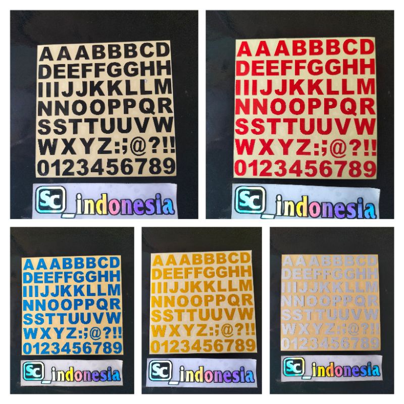 Jual STIKER CUTTING ABJAD HURUF ABCD | Shopee Indonesia