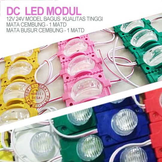 Jual ASLI DC LAMPU LED STRIP MODUL 3W 12V IP67 WATERPROOF LED MATA BUSUR DAN MATA CEMBUNG ...