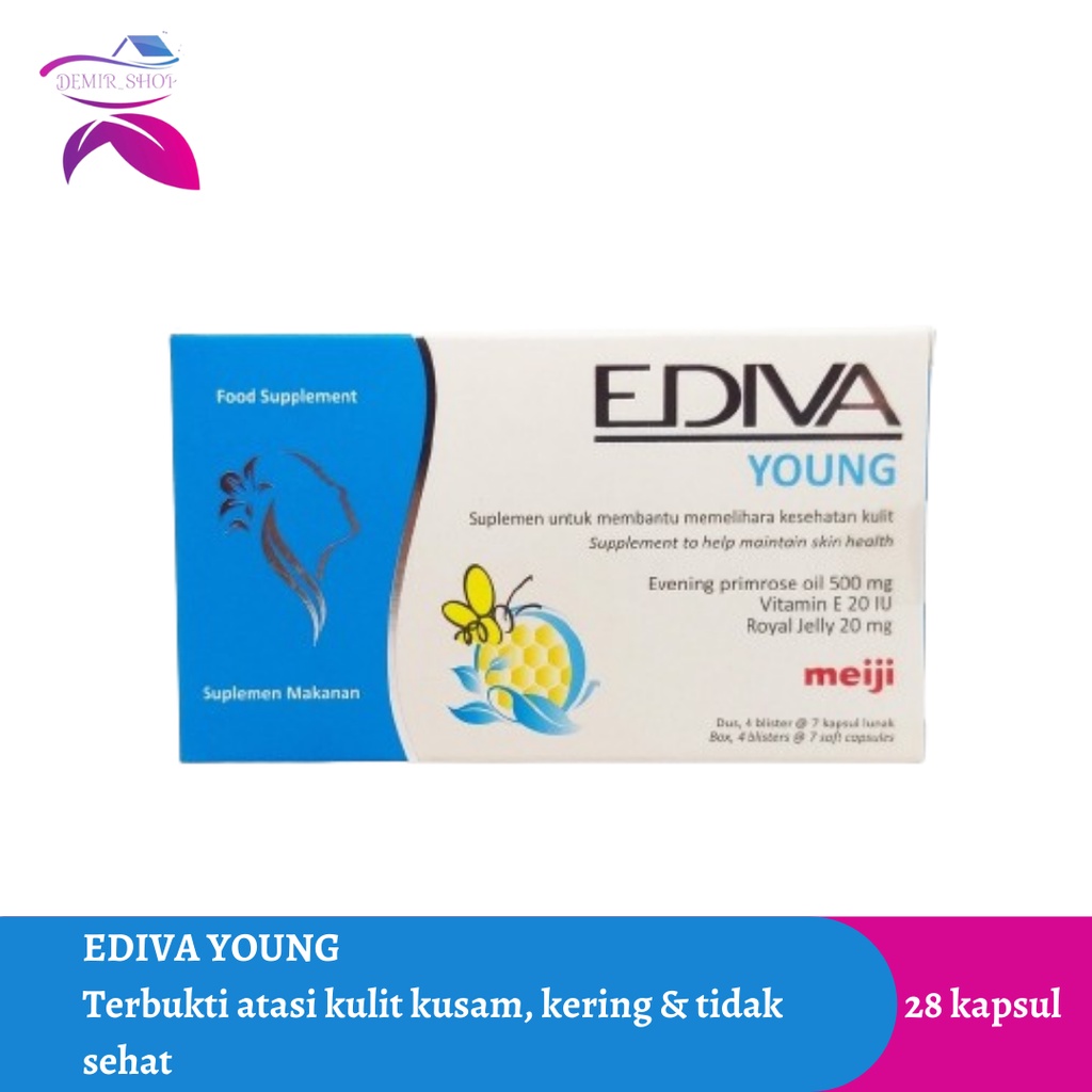 Jual Ediva Young Kapsul Suplemen Pemutih - Box | Shopee Indonesia