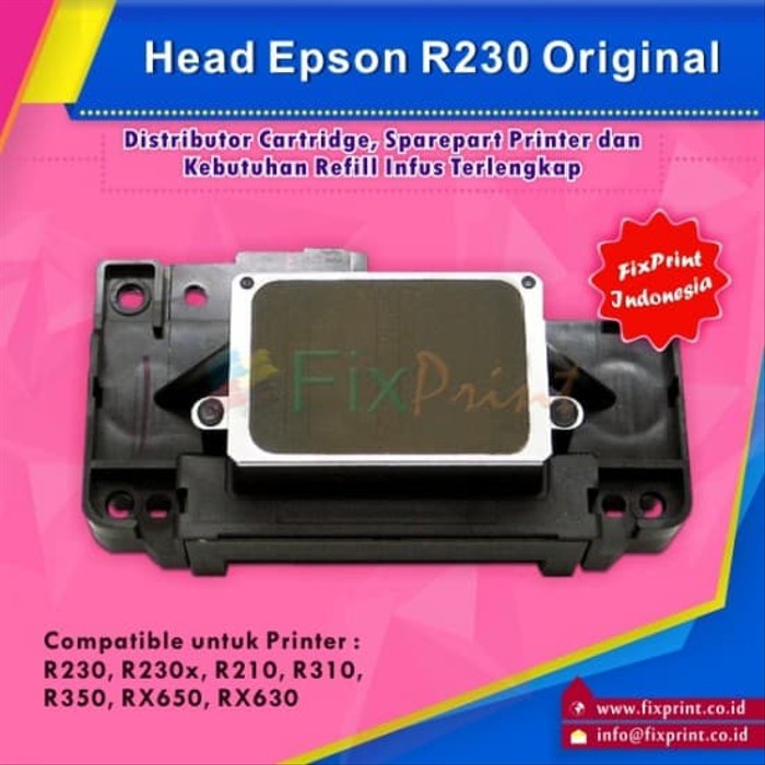 Jual Head Printer Epson R230 R230x R210 R310 R350 RX650 RX630 (NEW ...