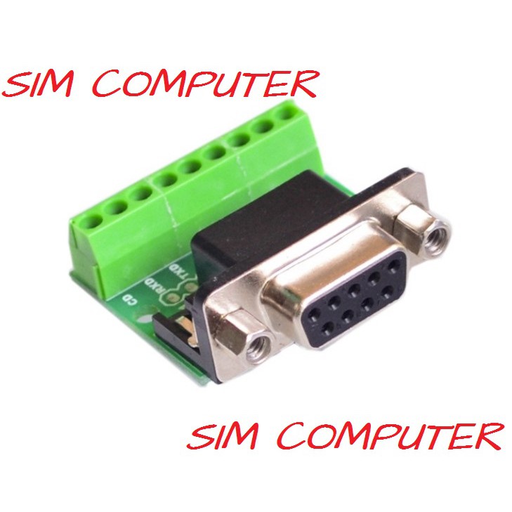 Jual RS232 to DB9 Adapter To Terminal RS232 to DB9 Connector Signal Module RS232 D-SUB DB9 ...