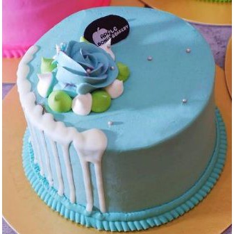 Jual Kue Ulang Tahun Ultah - Black Forest Model Bunga Biru 2 - Free ...