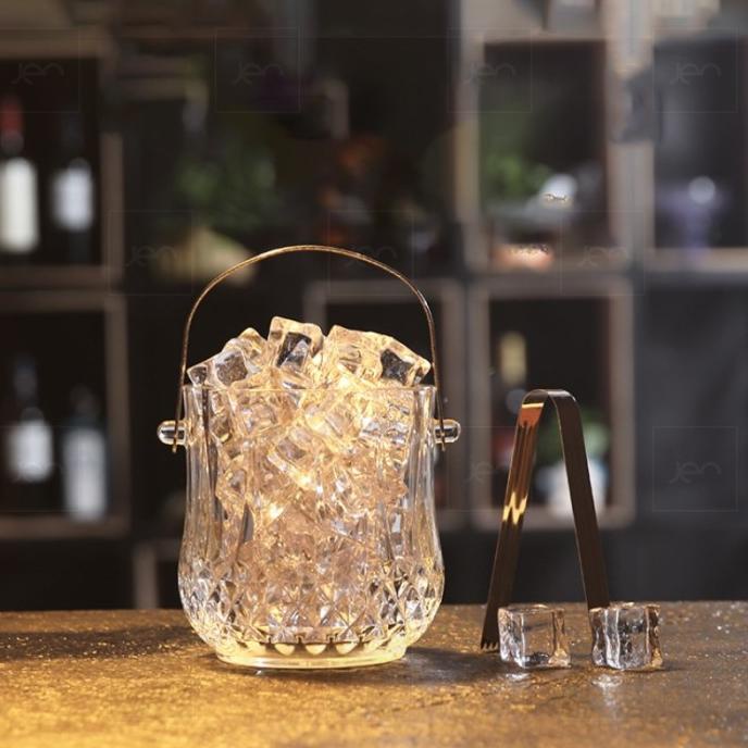 Jual Keranjang Es Batu Ember minuman serbaguna Glass Ice Bucket 1L ...