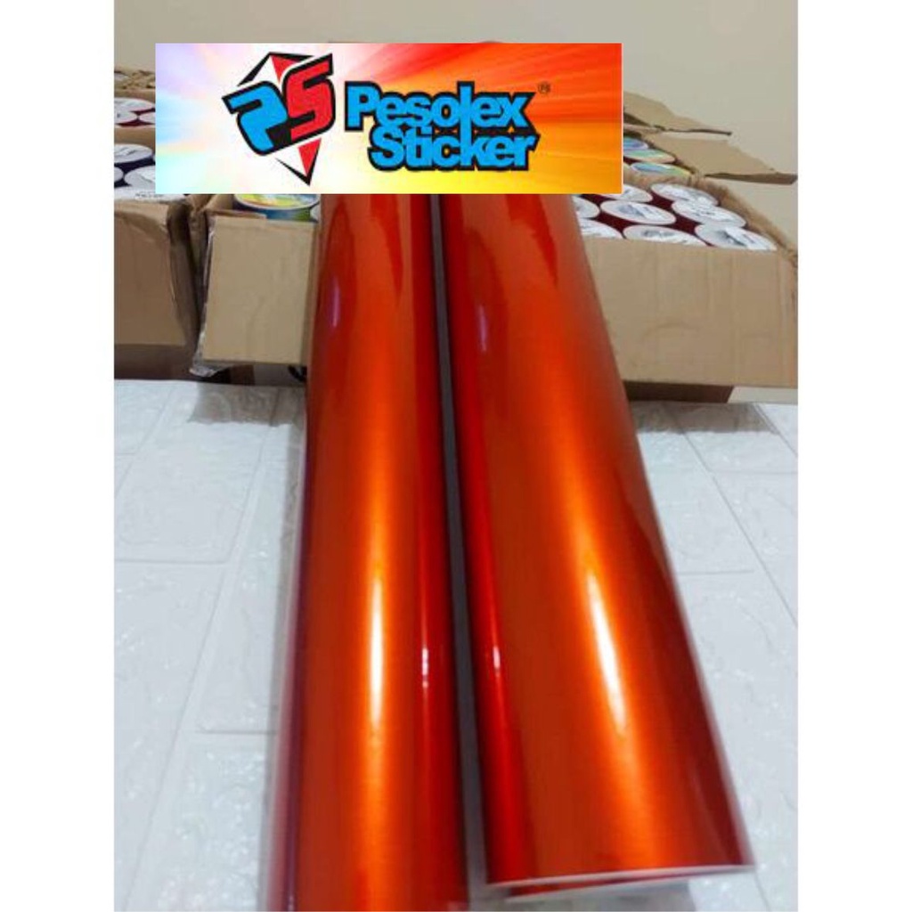 Jual STICKER STIKER SKOTLET VINYL METALIK CANDY 152CM X 50CM | Shopee ...