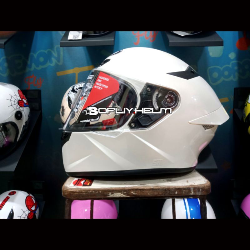 Jual HELM KYT TT COURSE SOLID PLAIN WHITE FULL FACE KYT TTC | Shopee ...
