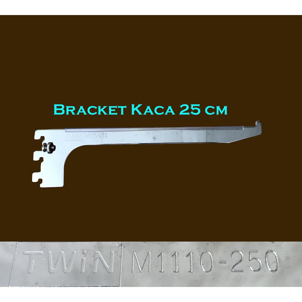 Jual Daun Bracket Kaca 25 cm | Siku Rak Kaca Dinding 25 cm | Breket ...