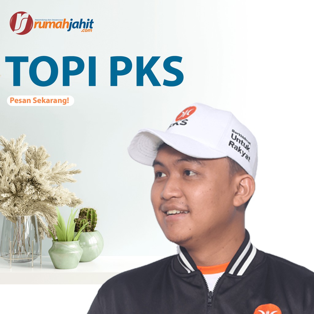 Jual Topi PKS / Partai Keadilan Sejahtera Logo Baru | Shopee Indonesia