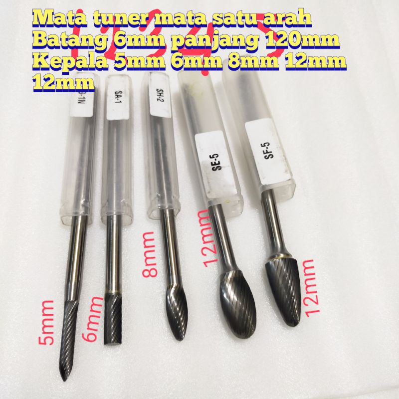 Jual Mata tuner/ Cuner/bor cun batang 6mm ketengan/bijian mata satu ...