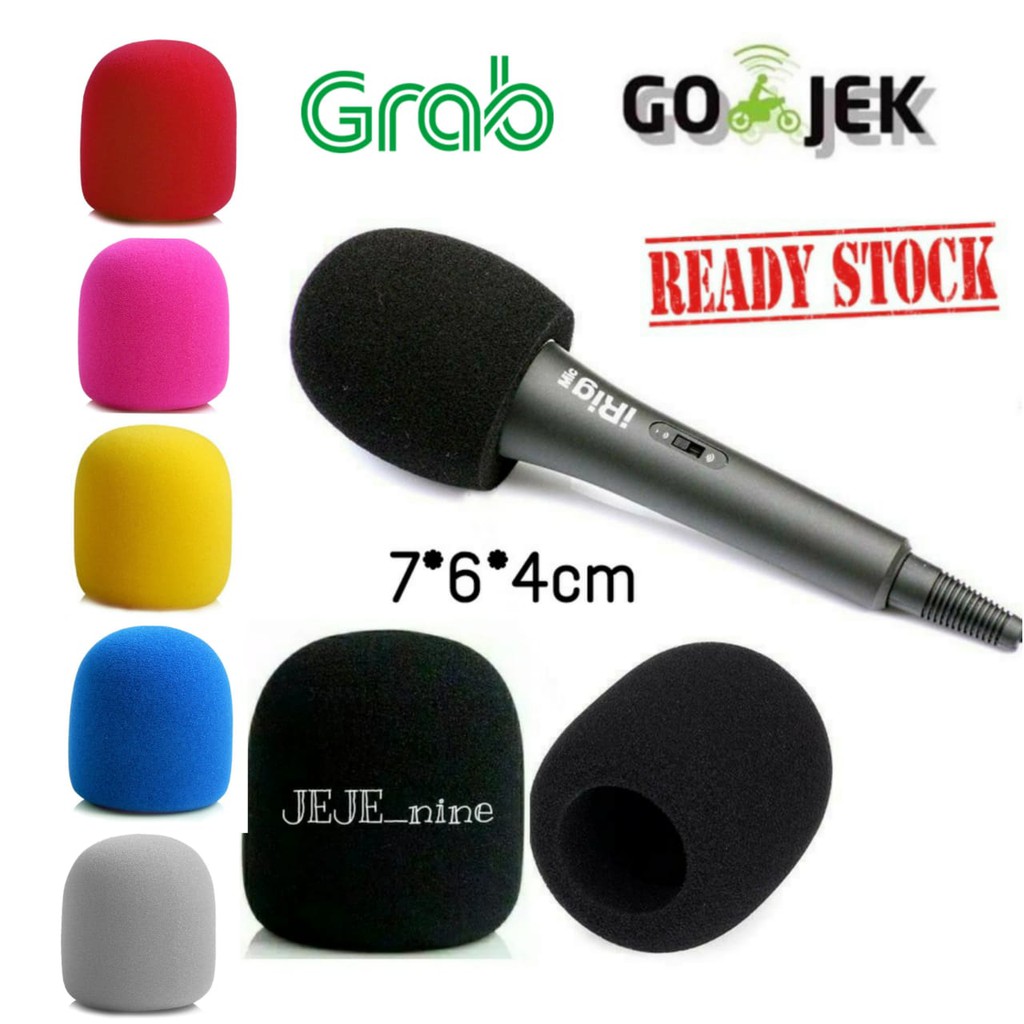 Jual TERMURAH!! busa mic besar /busa mic condensor / cover mic kain / cover mic busa /pelindung ...