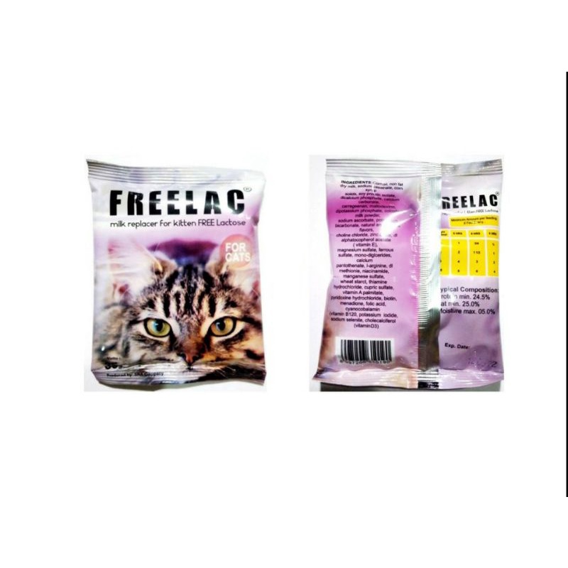 Jual SUSU KITTEN FREELAC 35 GRAM ( SACHET ) | Shopee Indonesia