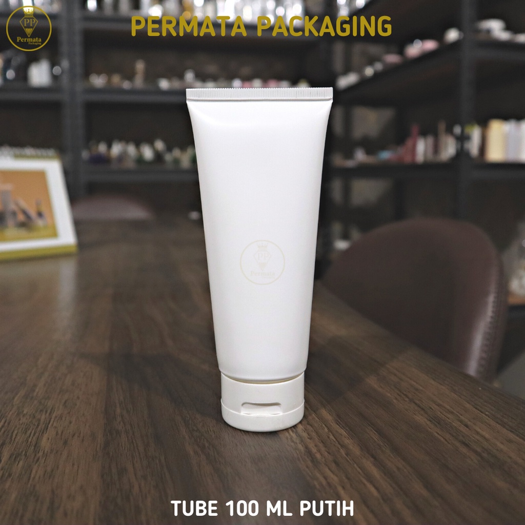 Jual Tube 100ml Putih Fliptop / Blank Tube 100ml Putih Fliptop / Botol ...