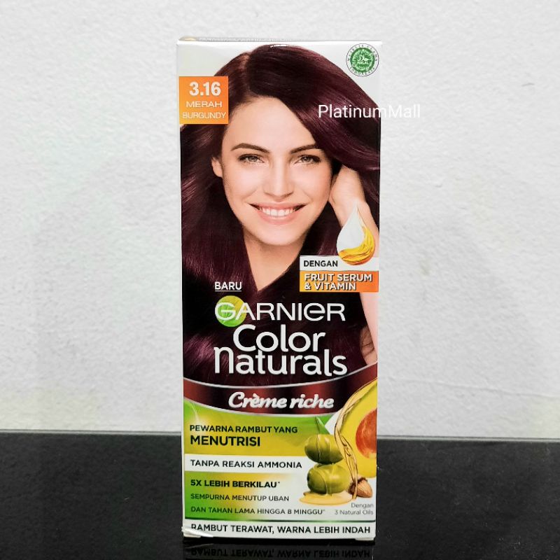 Jual Garnier Hair COLOR NATURALS creme riche ultra color cat pewarna ...