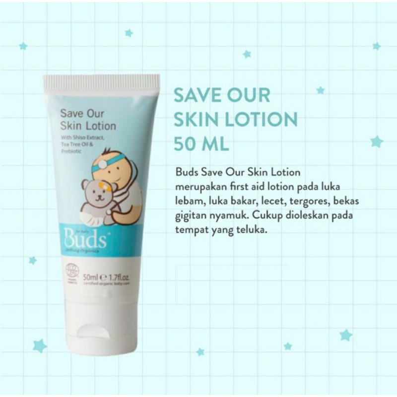 Jual Buds Save Our Skin Lotion Soothing 50ml | Shopee Indonesia
