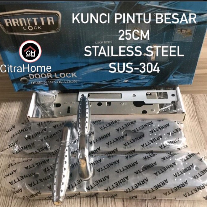 Jual Kunci Pintu - Kunci Pintu Besar Stainless Sus-304 Panjang 25Cm ...