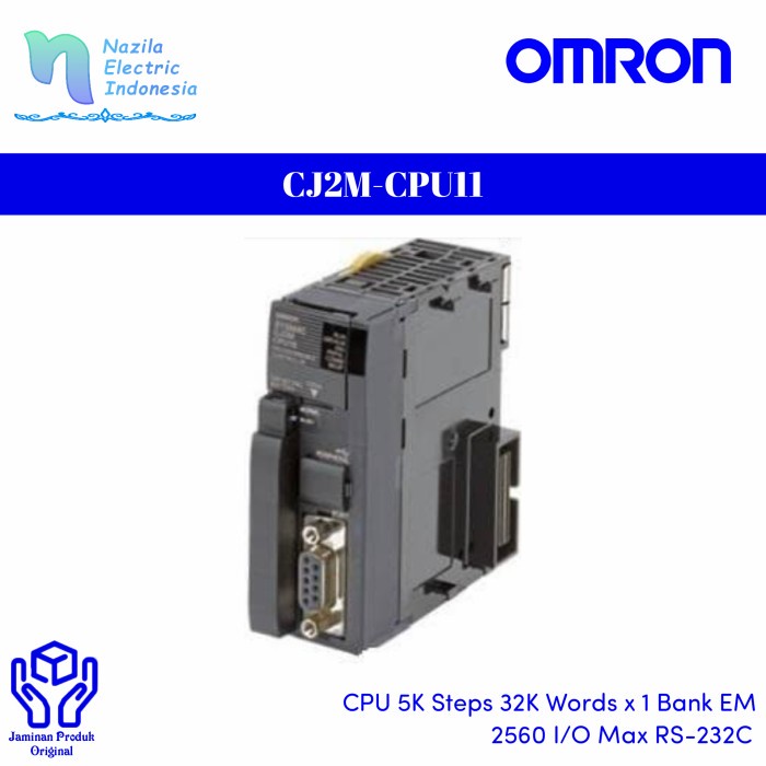 Jual Omron PLC CJ2M-CPU11 CJ2 Series CJ2MCPU11 Unit Pulse I/O Original ...