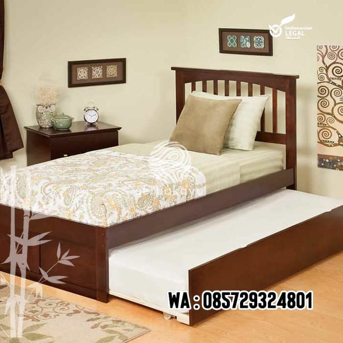 Jual Dipan tempat tidur kayu jati 120x200 Modern Minimalis | Shopee ...