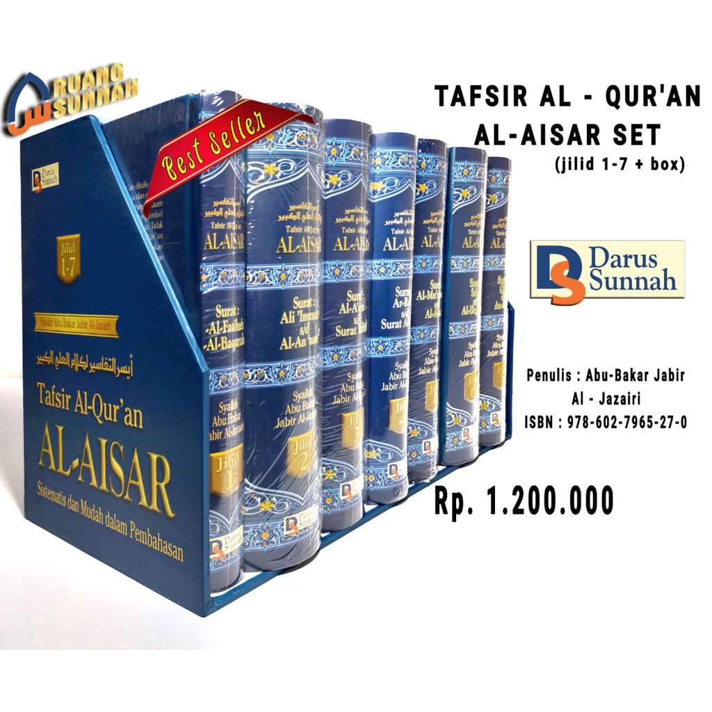 Jual Tafsir Al-Quran Al Aisar 1 Set Lengkap Bonus Box - Darus Sunnah Original | Shopee Indonesia