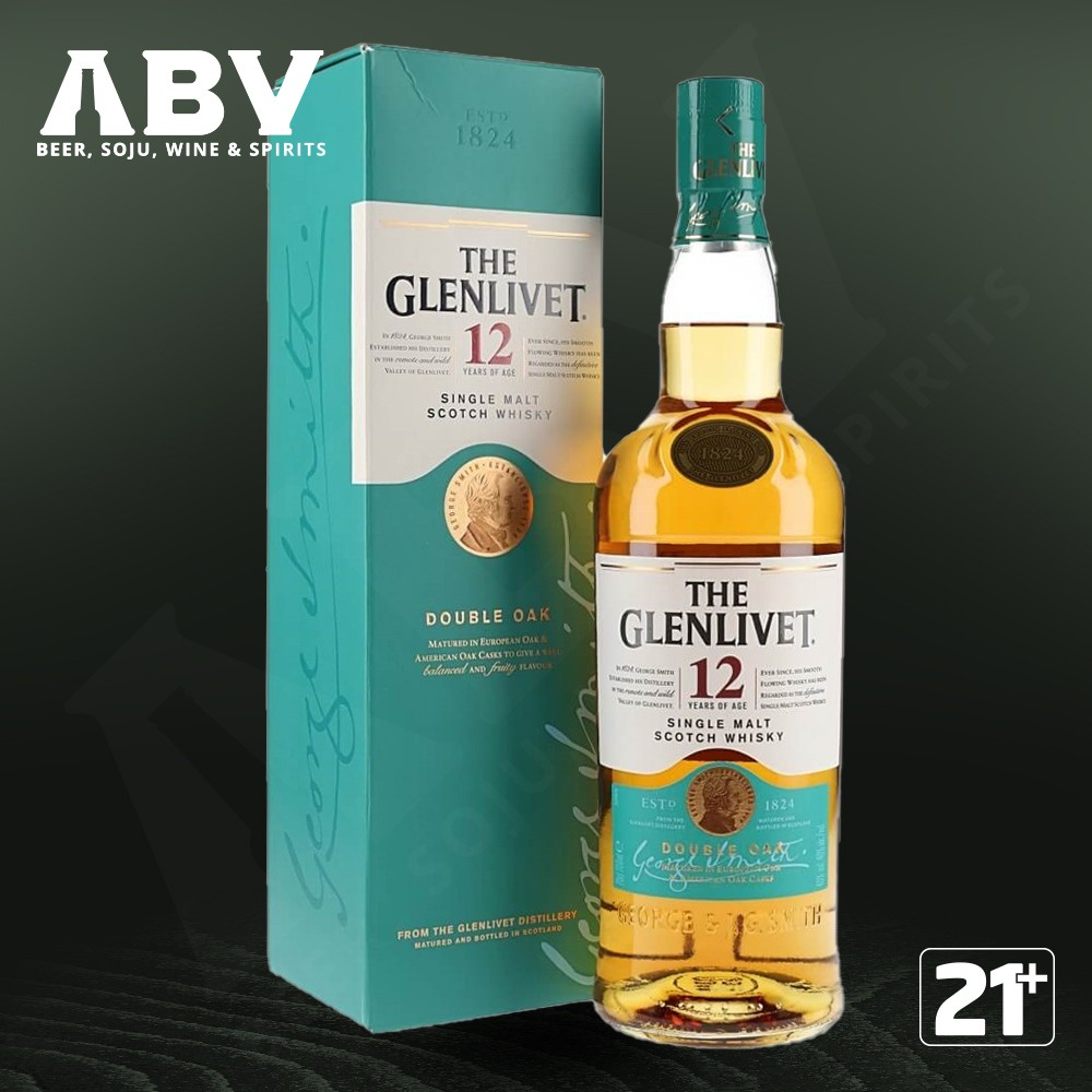 Jual Glenlivet 12 Years Old Double Oak Single Malt Scotch Whisky | Shopee Indonesia