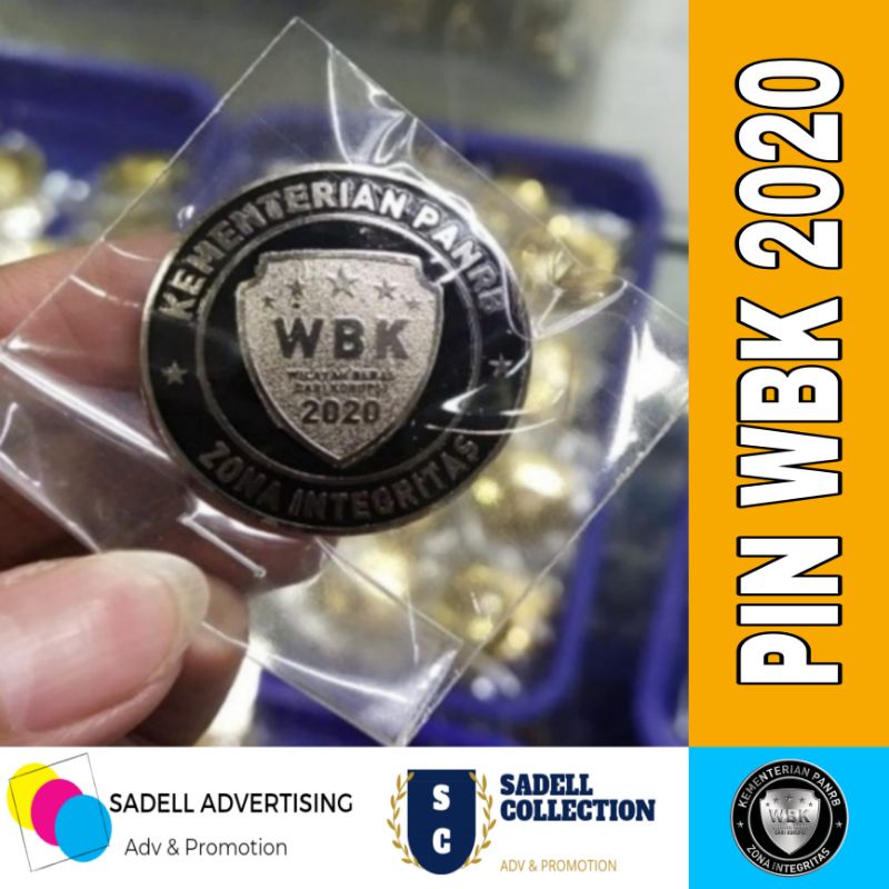 Jual Pin WBK 2020 Pin Kementerian PAN-RB Zona Integritas Magnet ...