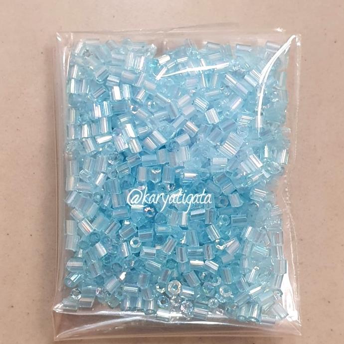 Jual cusss order] Mote Manik Payet Bambu Patah / Bambu Pendek - Biru ...