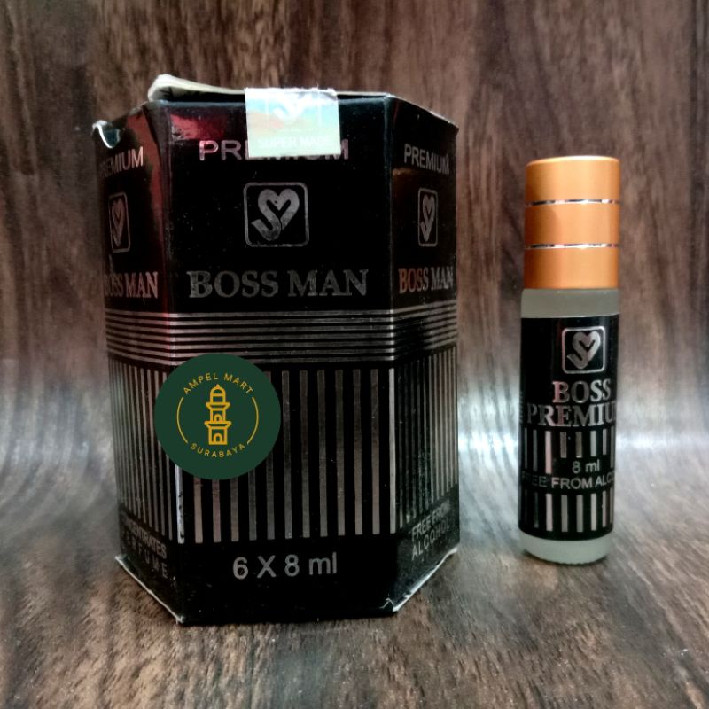 Jual (1BOX) Parfum Boss Man Premium Roll On Satu Box Isi 6 Pcs - Parfum ...