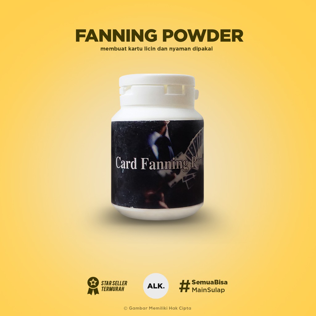 Jual Fanning Powder ( Serbuk Perawatan Kartu, Alat Sulap ) | Shopee ...