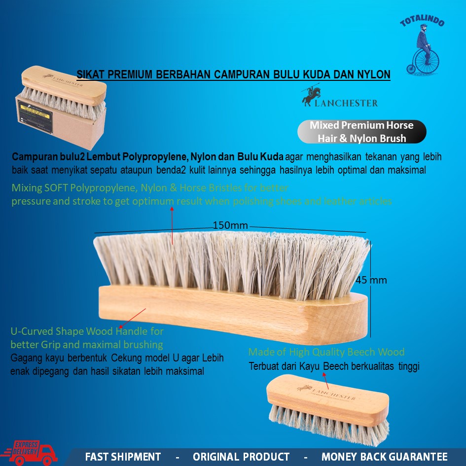Jual Sikat Semir Sepatu Campuran Bulu Kuda + Nylon | PREMIUM QUALITY ...