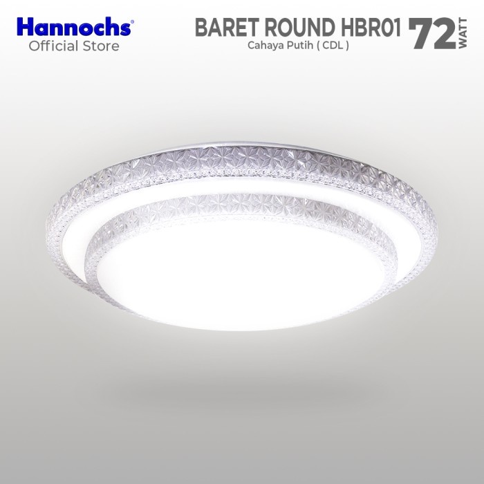 Jual Hannochs Lampu Downlight LED Baret Round HBR01 72W Cahaya Putih ...
