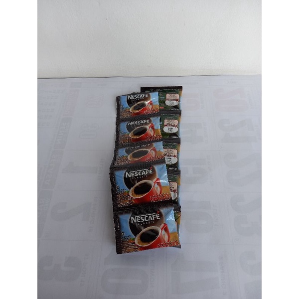 Jual Nescafe Classic Kopi Hitam Renceng 10 sachet x 2 gram | Shopee ...