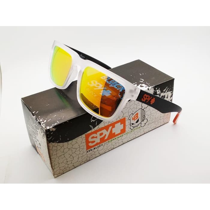 Jual KACAMATA PRIA SPY KEN BLOCK KUALITAS PREMIUM FULLSET White Lensa ...