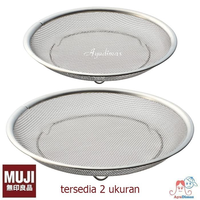 Jual MUJI - Stainless Steel Flat Mesh Basket - saringan / tirisan ...